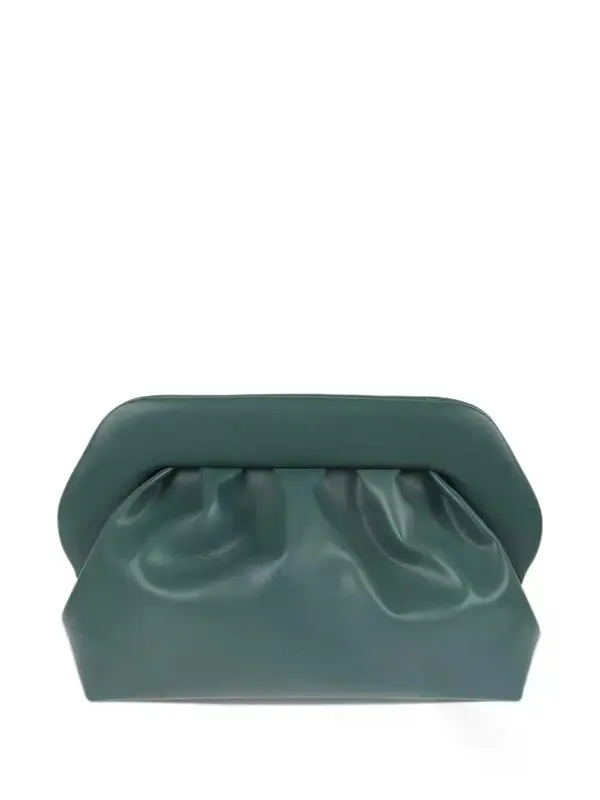 THEMOIRE Bios Ruched Clutch Bag - Green