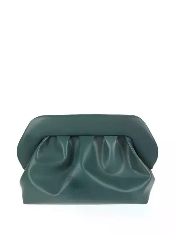 THEMOIRE Bios Ruched Clutch Bag - Green