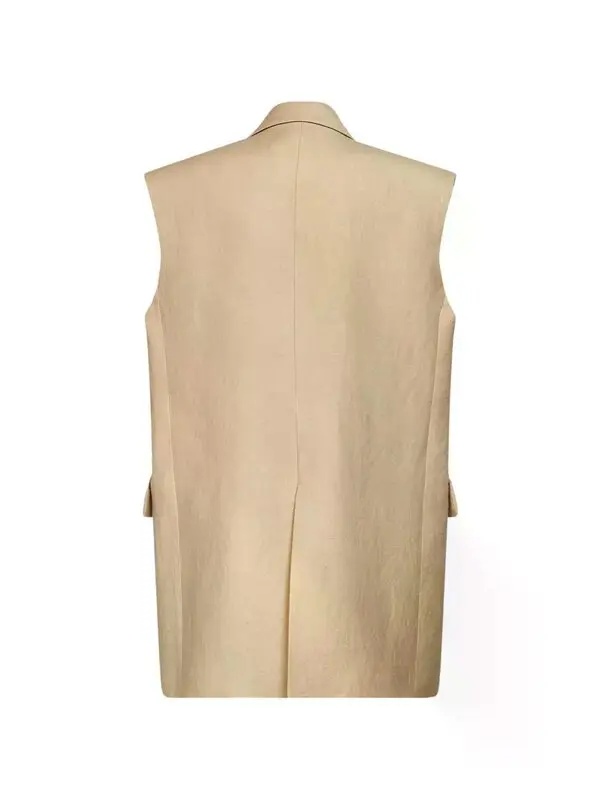 UMA WANG Double-breasted Sleeveless Waiscoat