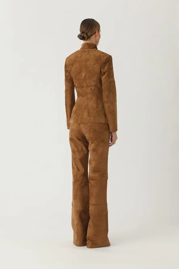 SAU LEE Gael Suede Pant