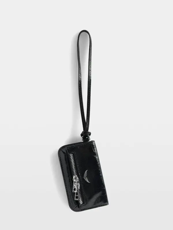 Zadig&Voltaire Rock Keyring Vintage Patent Key Ring - Black