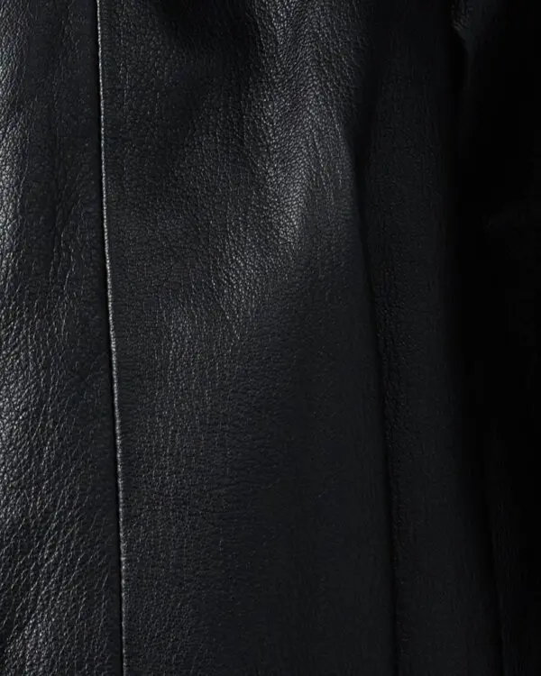 Sportmax Jacket Leather Bomber Hood - Black