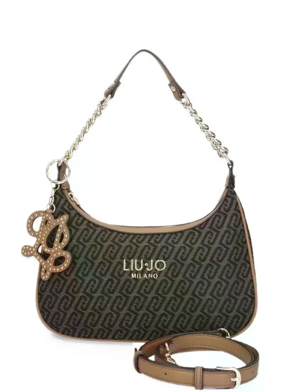 Liu Jo Monogram-print Logo-charm Shoulder Bag