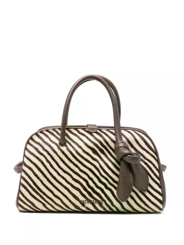 Jacquemus Le Petit Turism Zebra-print Tote Bag - Neutrals