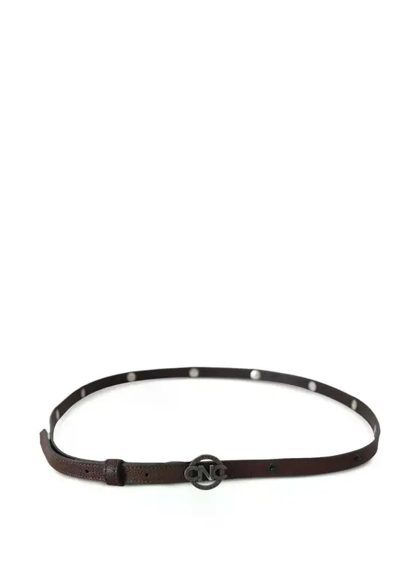 Costume National Logo-buckle Belt - Brown