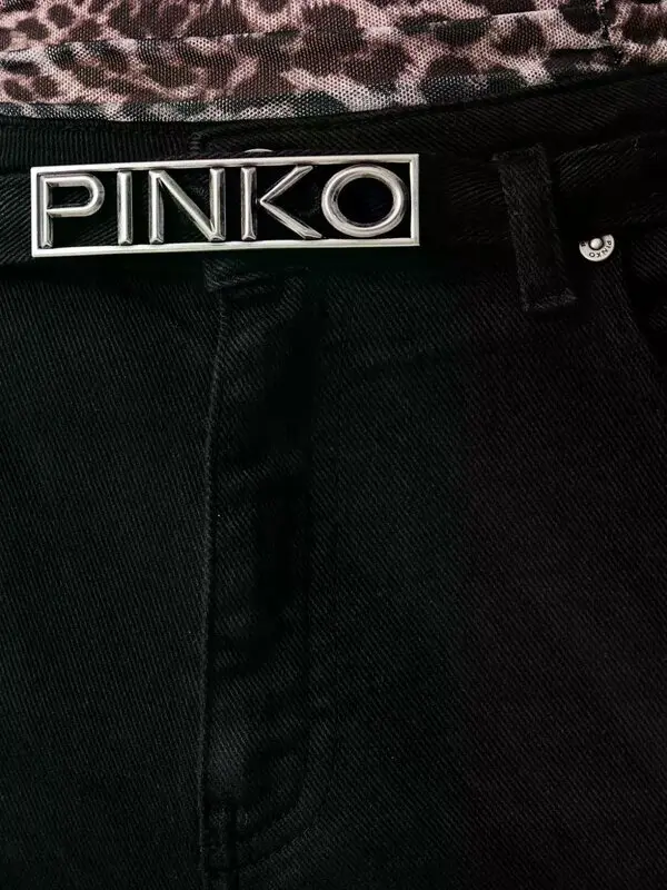 Pinko Logo-plaque Flared Jeans