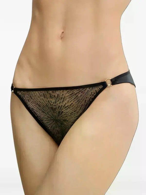 Chantelle Pearl Lace-panelled Briefs