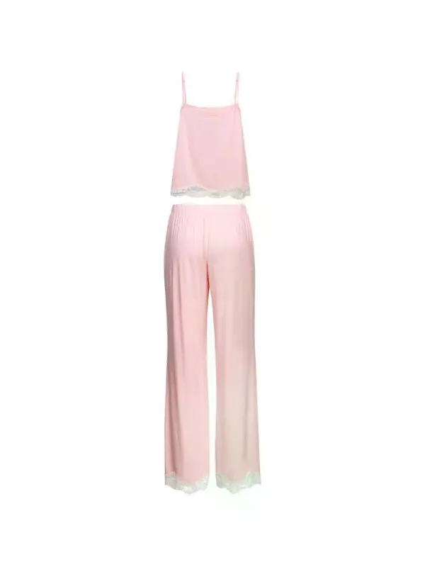 Karl Lagerfeld Lace-trim Pajamas Set