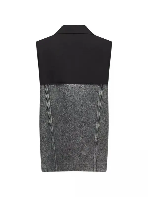 Karl Lagerfeld Tailored Denim-panel Waistcoat