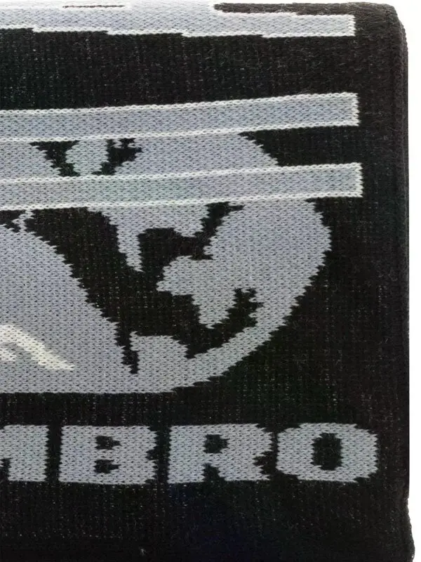 UMBRO Logo-intarsia Fringed Scarf