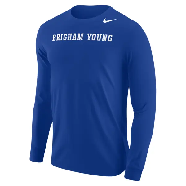 Nike Byu Cougars Football Long-sleeve T-shirt - Blue