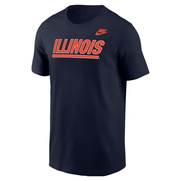 Nike Illinois Fighting Illini Football T-shirt - Blue