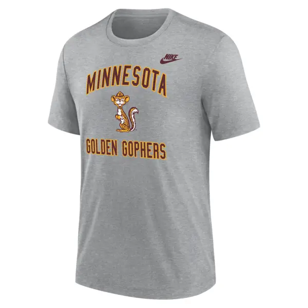 Nike Minnesota Golden Gophers Football Tri-blend T-shirt - Grey