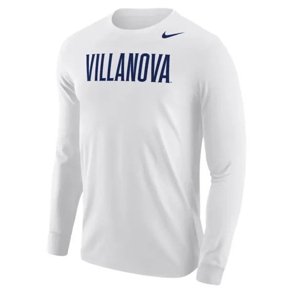 Nike Villanova Wildcats Football Long-sleeve T-shirt - White