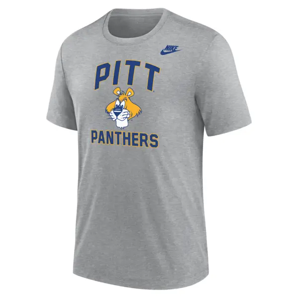 Nike Pittsburgh Panthers Football Tri-blend T-shirt - Grey