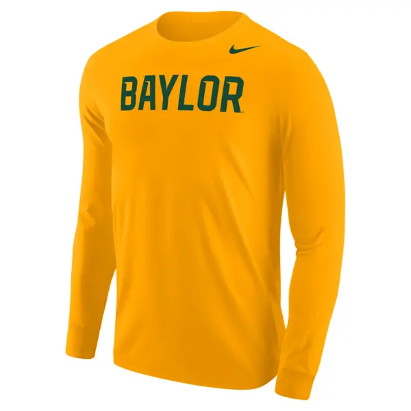 Nike Baylor Bears Football Long-sleeve T-shirt - Yellow
