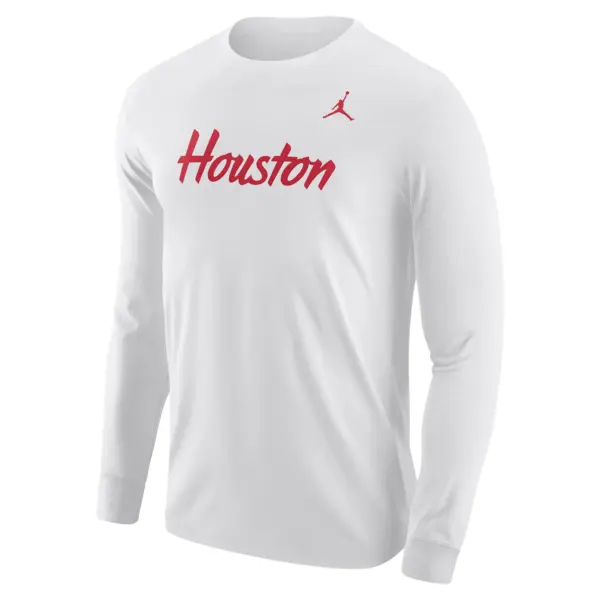 Nike Houston Cougars Football Long-sleeve T-shirt - White