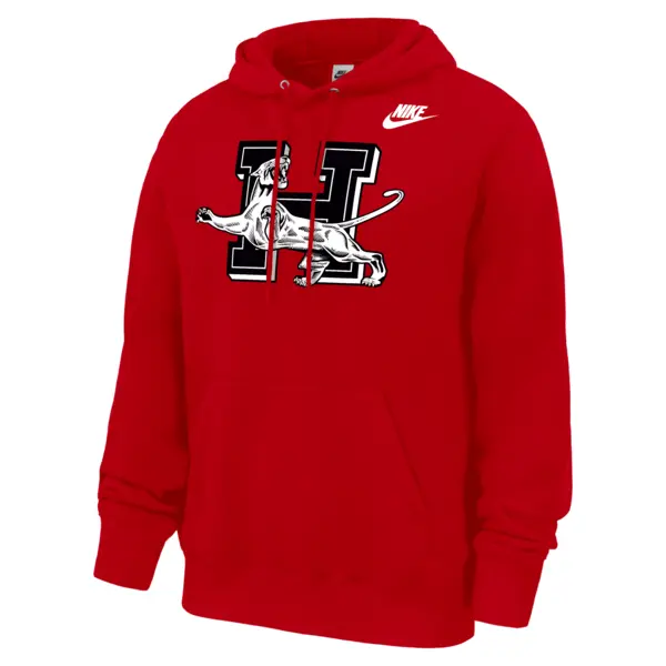 Nike Houston Cougars Club Football Fleece Pullover Hoodie - Red