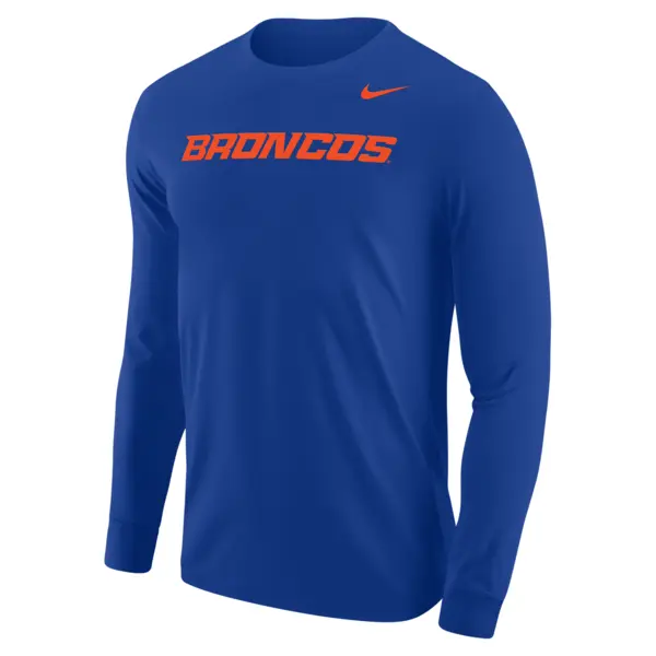 Nike Boise State Broncos Football Long-sleeve T-shirt - Blue