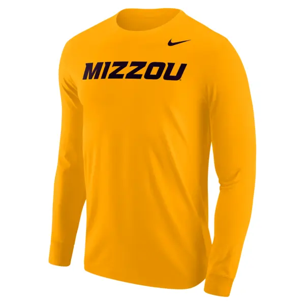 Nike Missouri Tigers Football Long-sleeve T-shirt - Yellow