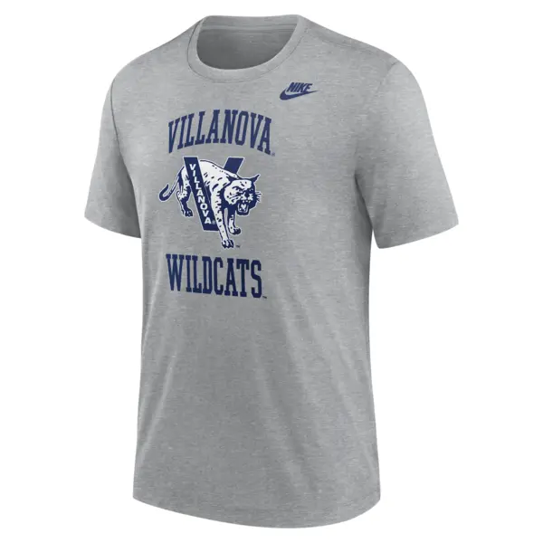 Nike Villanova Wildcats Football Tri-blend T-shirt - Grey