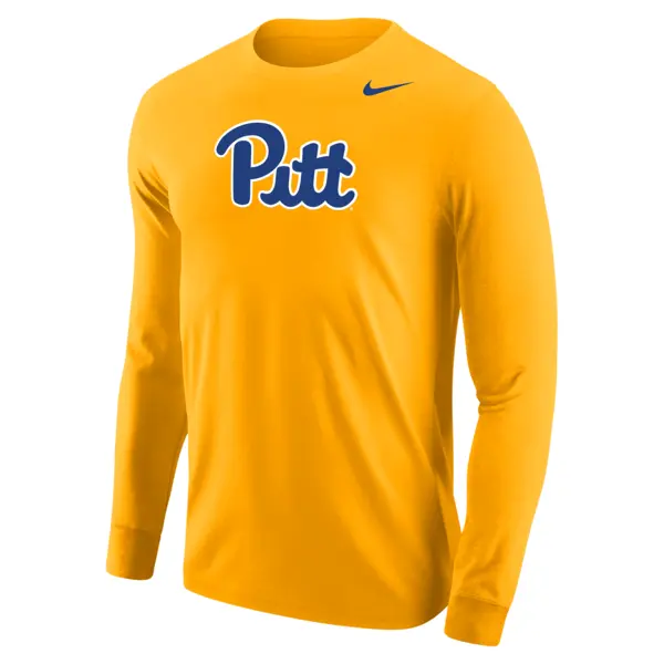 Nike Pittsburgh Panthers Football Long-sleeve T-shirt - Yellow
