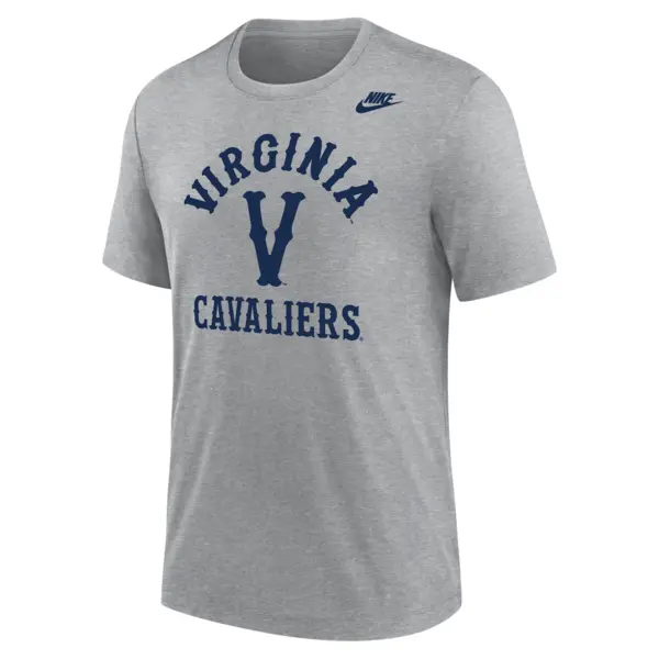 Nike Virginia Cavaliers Football Tri-blend T-shirt - Grey