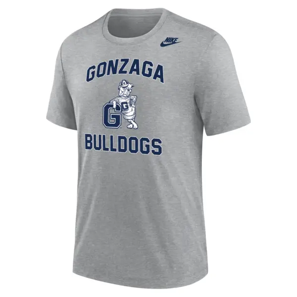 Nike Gonzaga Bulldogs Football Tri-blend T-shirt - Grey