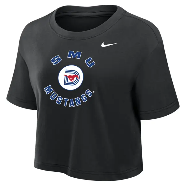 Nike Smu Mustangs Dri-fit Cropped T-shirt