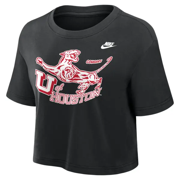 Nike Houston Cougars Dri-fit Cropped T-shirt