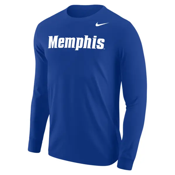 Nike Memphis Tigers Football Long-sleeve T-shirt - Blue