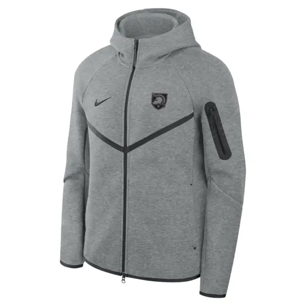 Nike Army Black Knights Tech Basketball Fleece Full-zip Hoodie - Grey