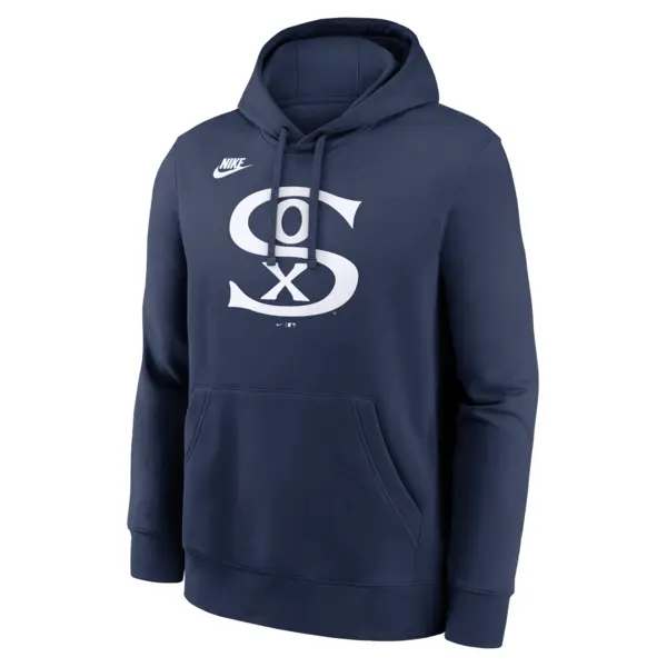 Nike Chicago White Sox Cooperstown Logo Club Mlb Pullover Hoodie - Blue