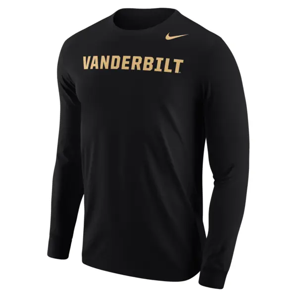 Nike Vanderbilt Commodores Football Long-sleeve T-shirt - Black