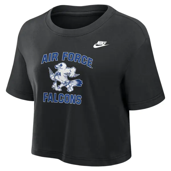 Nike Air Force Falcons Dri-fit Cropped T-shirt - Black