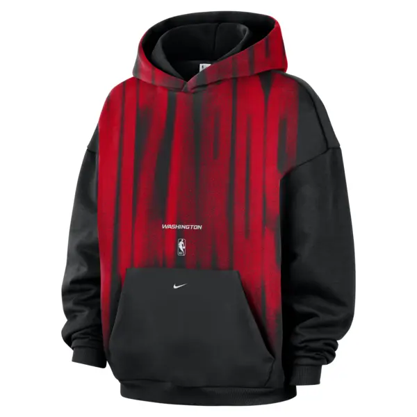 Nike Washington Wizards Standard Issue Therma-fit Fleece Basketball Hoodie - Black