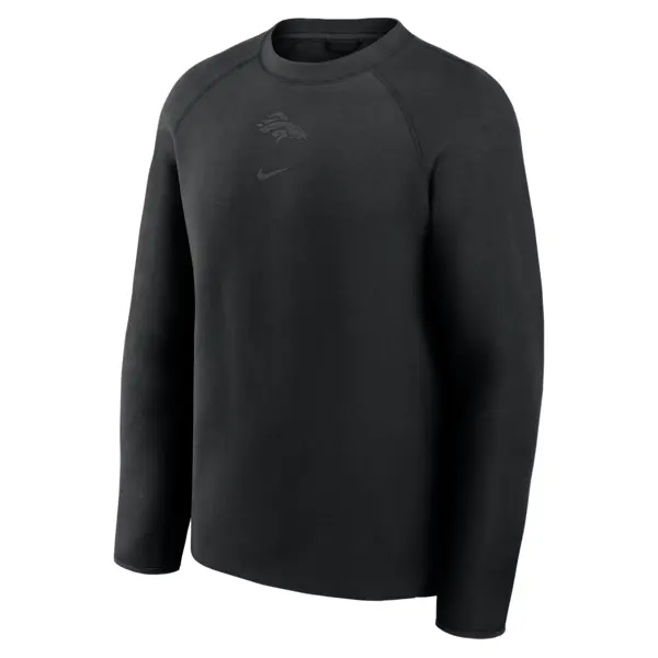 Nike Denver Broncos Tech Fleece Nfl Pullover Crew - Black