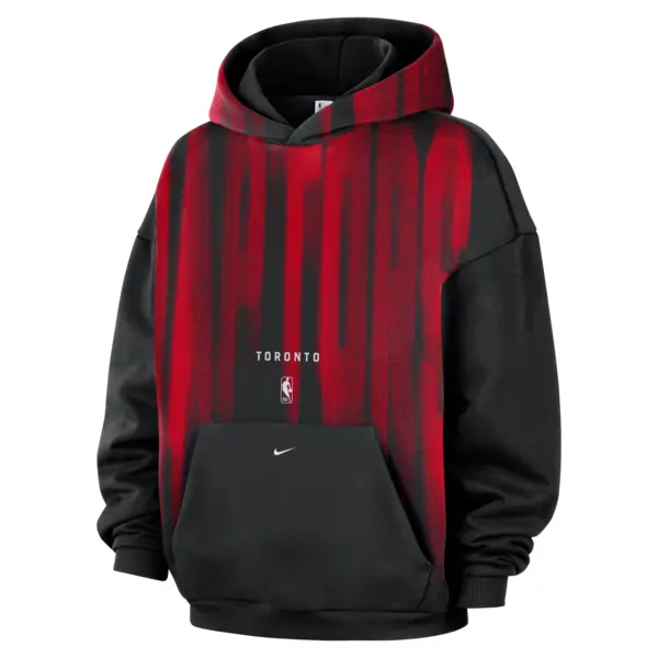 Nike Toronto Raptors Standard Issue Fleece Basketball Hoodie - Black