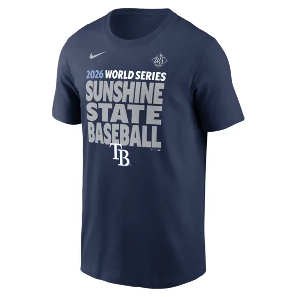 Nike Tampa Bay Rays 2026 World Series Participant Mlb T-shirt - Blue