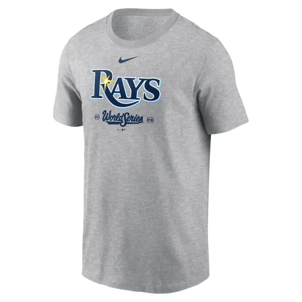 Nike Tampa Bay Rays 2026 World Series Participant Mlb T-shirt - Grey