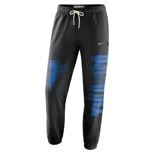 Nike Oklahoma City Thunder Standard Issue Therma-fit Fleece Basketball Pants - Black