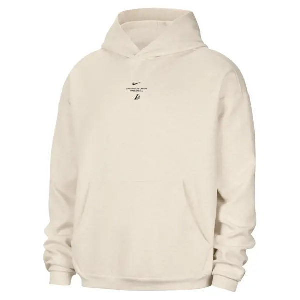 Nike Los Angeles Lakers Standard Issue Dri-fit Basketball Hoodie - Brown