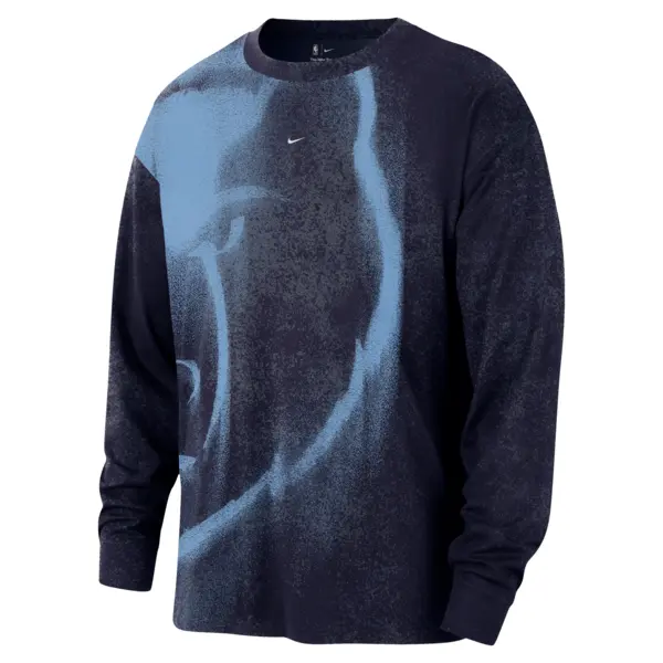 Nike Memphis Grizzlies Essential Anthem Long-sleeve Basketball T-shirt - Blue