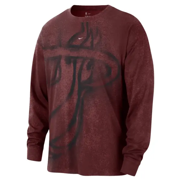 Nike Miami Heat Essential Anthem Long-sleeve Basketball T-shirt - Red