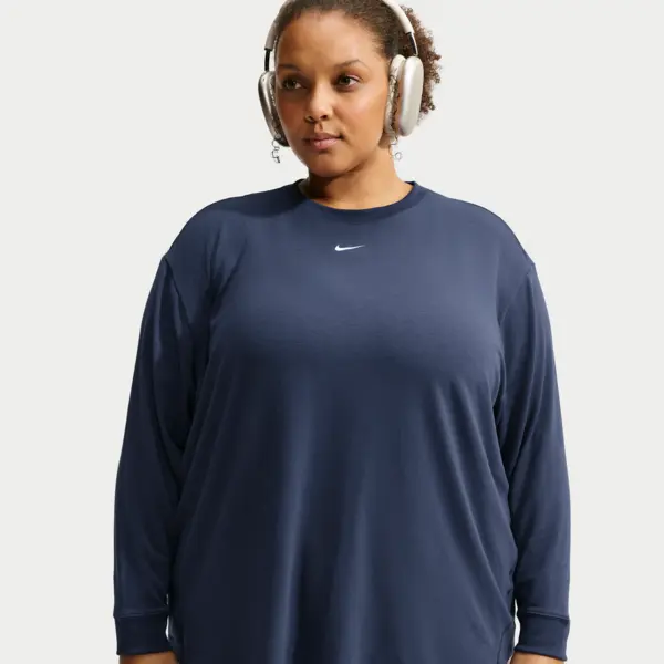 Nike One Relaxed Dri-fit Long-sleeve Top - Blue