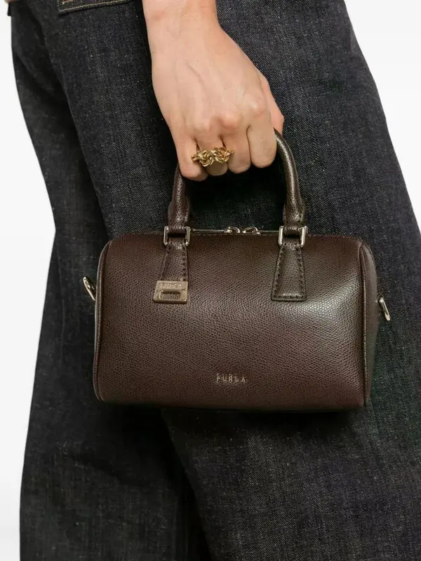 Furla Logo-plaque Leather Tote Bag