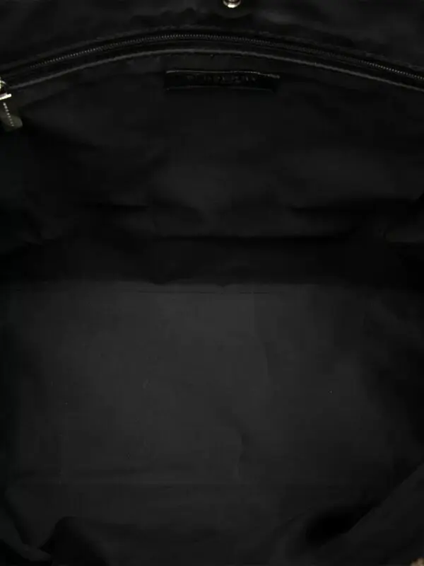Burberry 2000-2017 House Check Canvas Trimmed Nylon Tote Bag