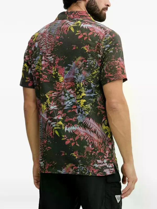 Columbia Tech Trail Leaf-print Short-sleeved Shirt