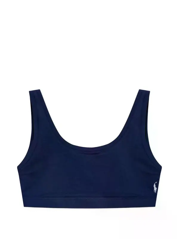 Polo Ralph Lauren Logo-embroidered Scoop-neck Bra
