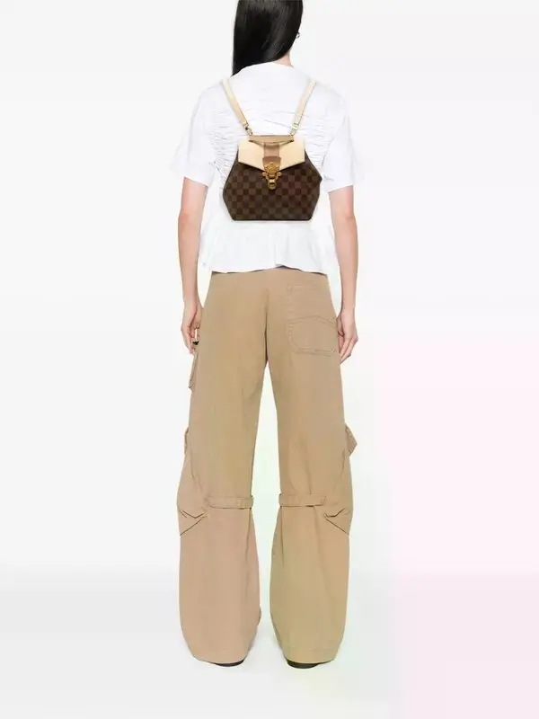 LOUIS VUITTON 2020 Damier Ebene Clapton Backpack - Brown
